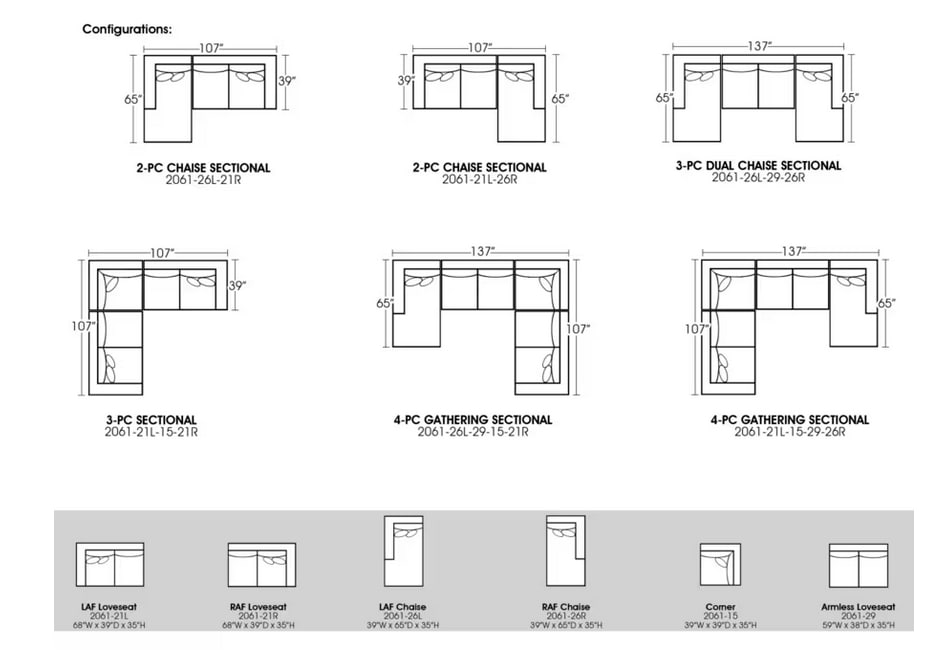 Best Sectionals for Green Bay, Appleton, Manitowoc Homes | WG&R ...